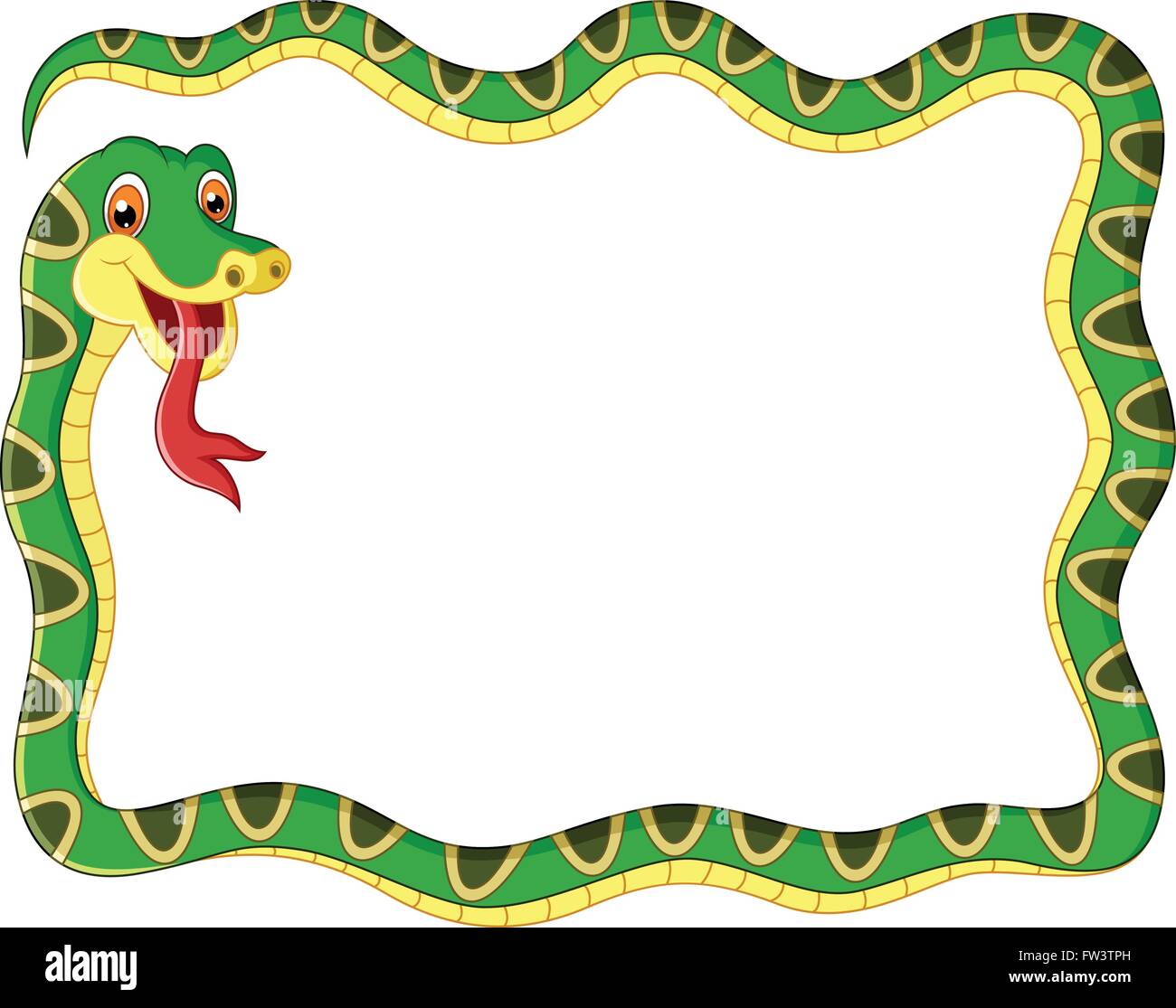 Illustration snake frame Stock Vector Image & Art - Alamy
