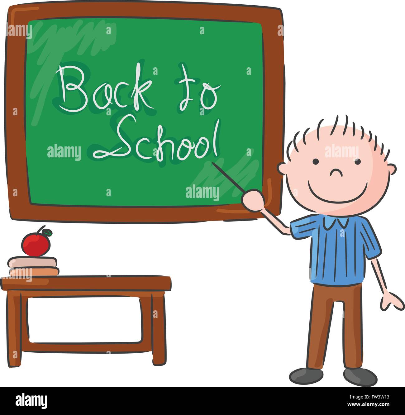 A teacher is explaining a lesson Stock Vector Image & Art - Alamy