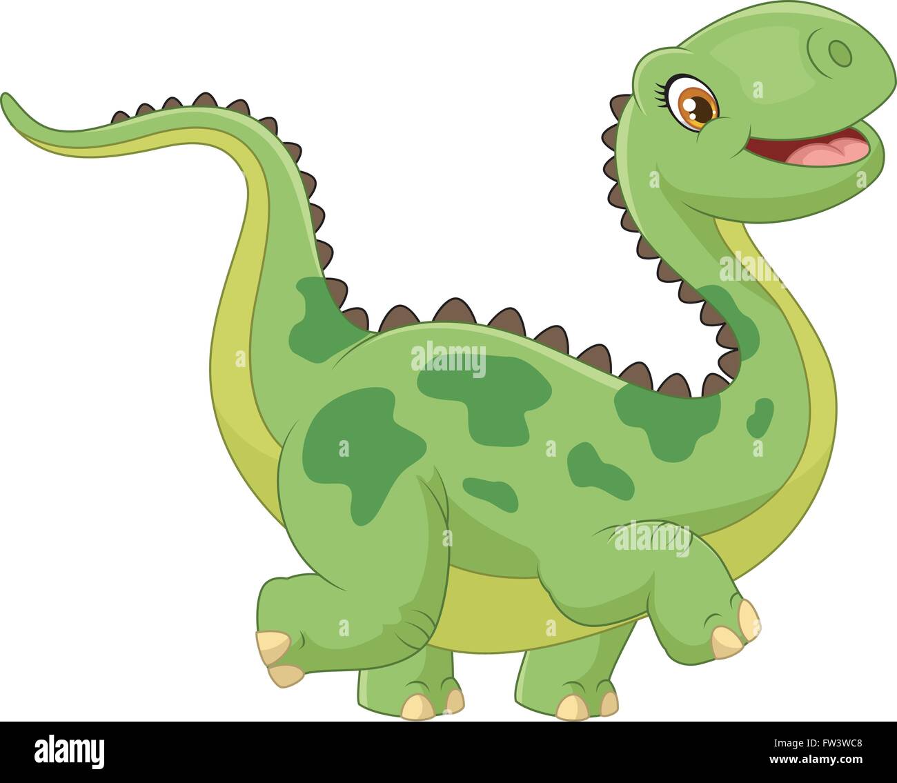 Cartoon happy dinosaur Stock Vector Image & Art - Alamy