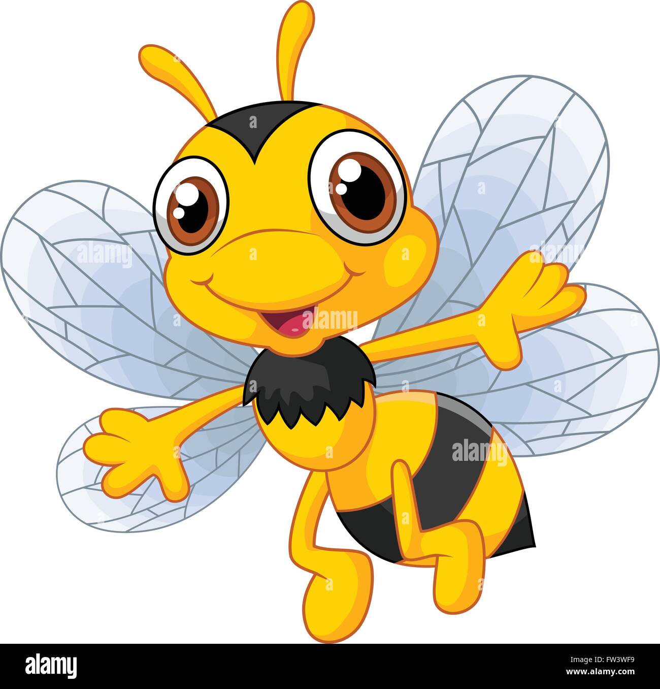 Cartoon cute bees Stock Vector Image & Art - Alamy