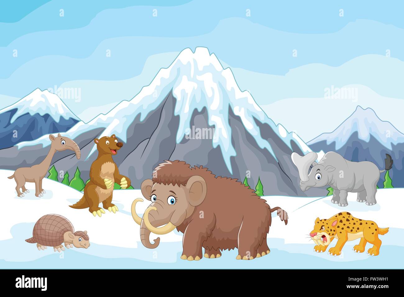 Ice age animals hi-res stock photography and images - Alamy