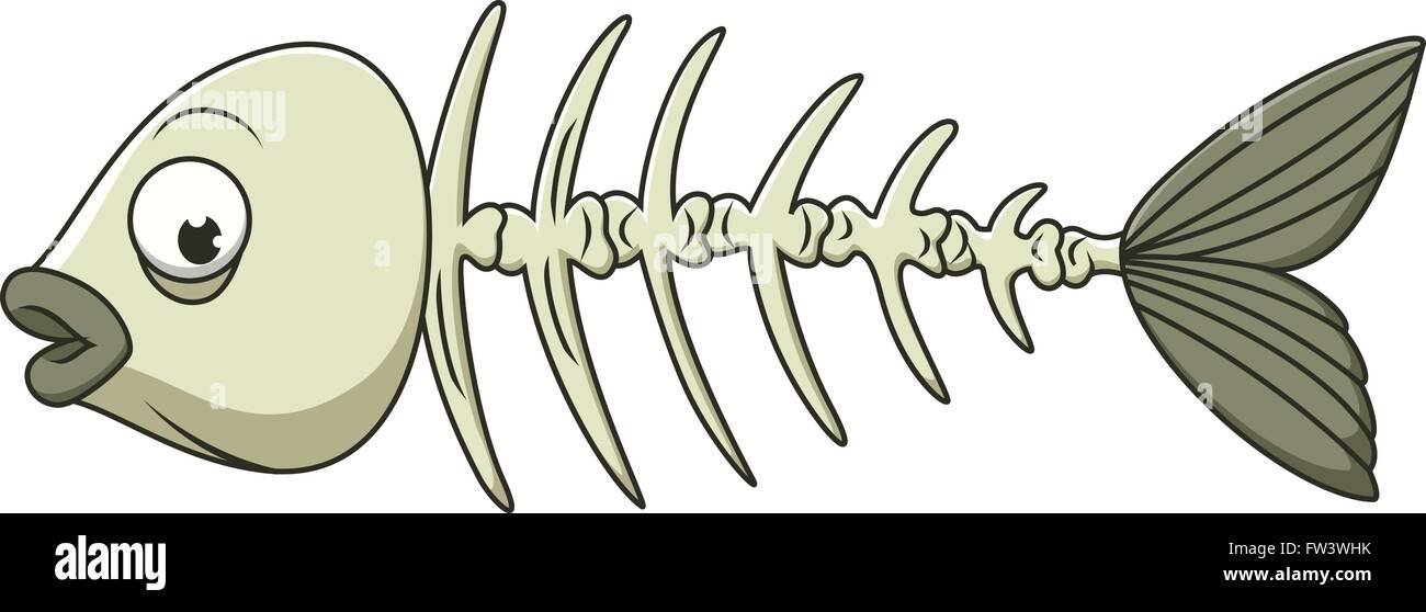 Fish Bone Illustration vector Stock Vector Image & Art - Alamy