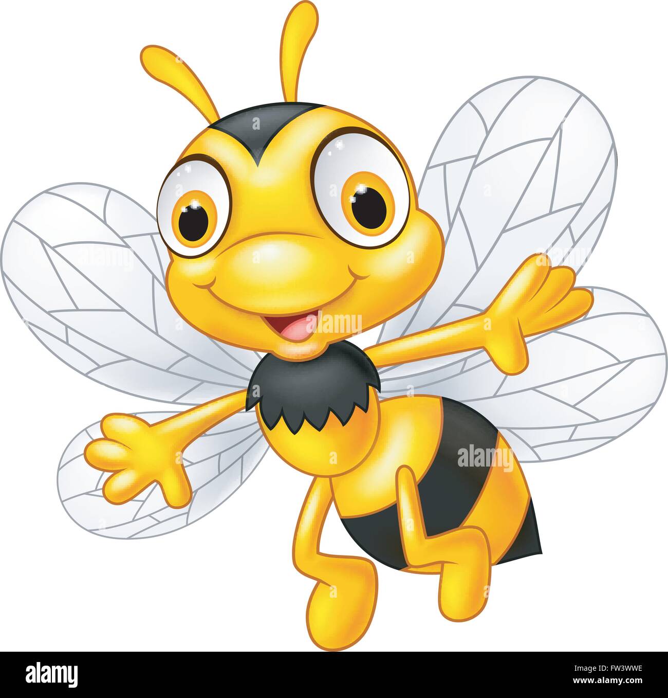 Cartoon cute bees Stock Vector Image & Art - Alamy