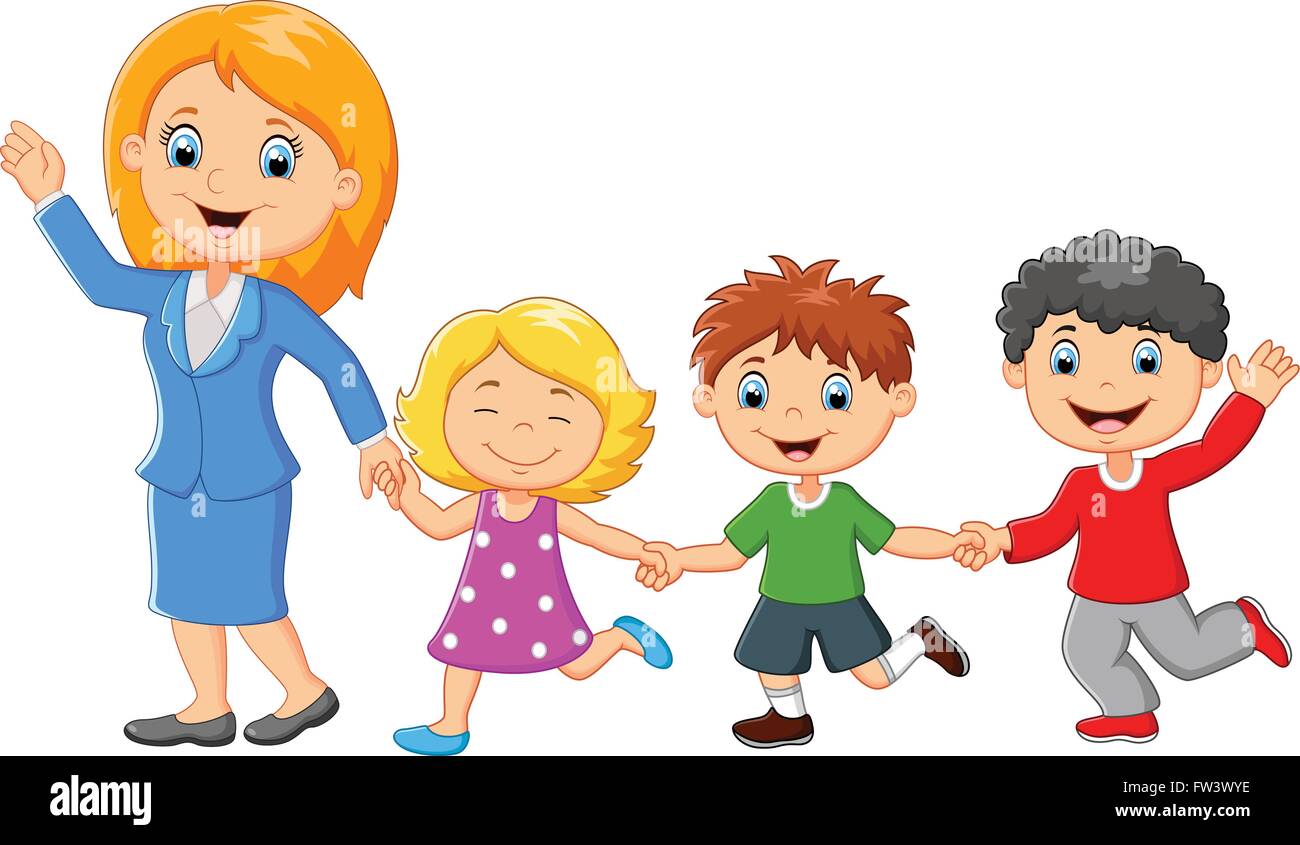 Cartoon happy family Stock Vector Image & Art - Alamy