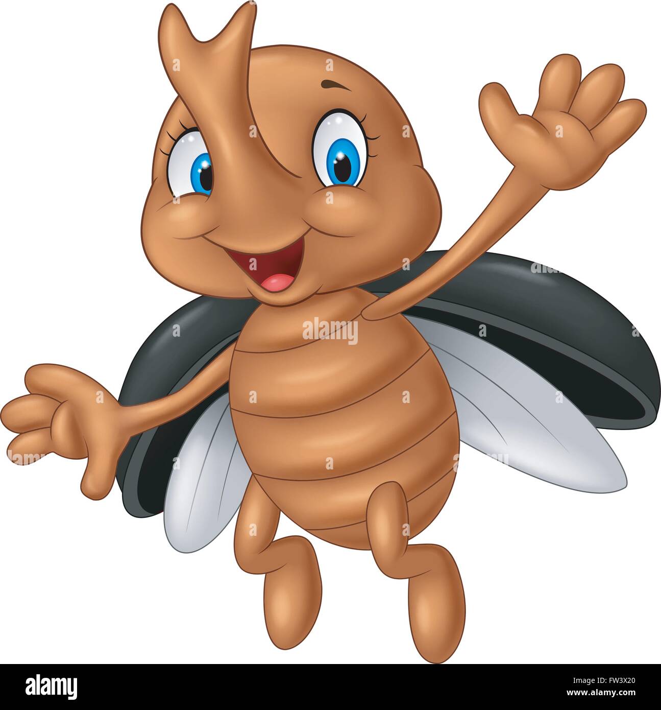 Cartoon stag beetle. vector illustration Stock Vector Image & Art - Alamy