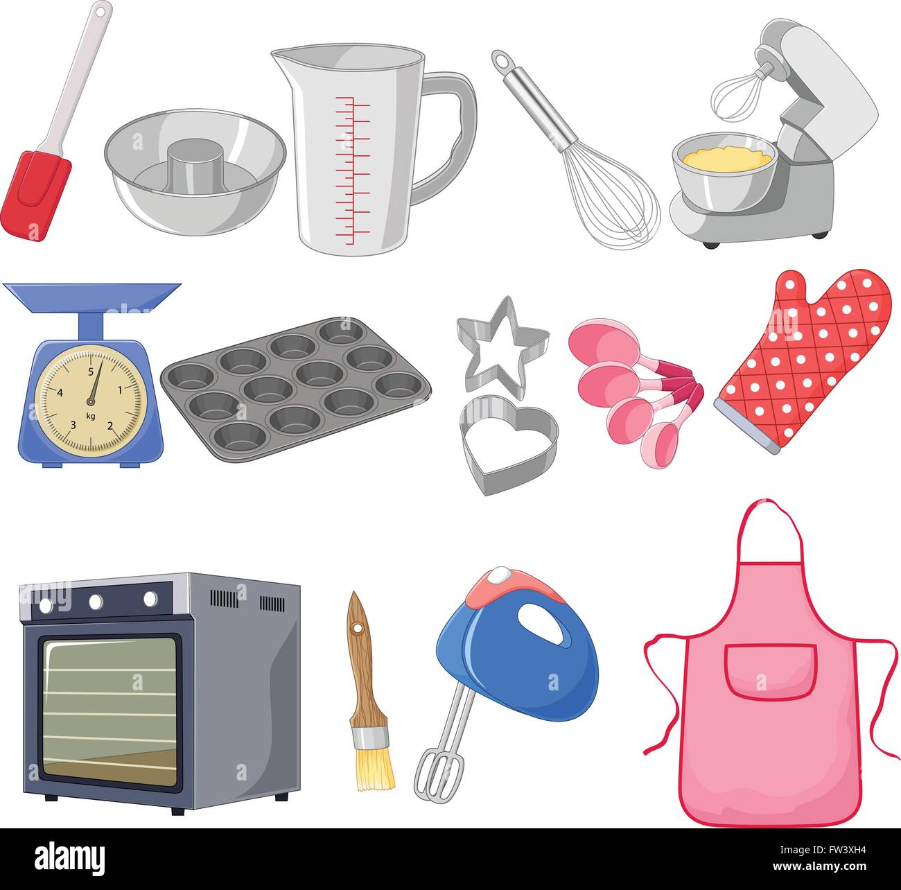 Cartoon collection for the baking Stock Vector Image & Art - Alamy