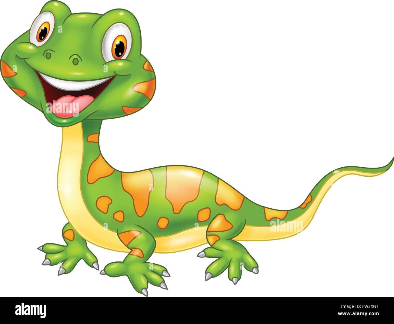 Cartoon cute lizard Stock Vector Image & Art - Alamy