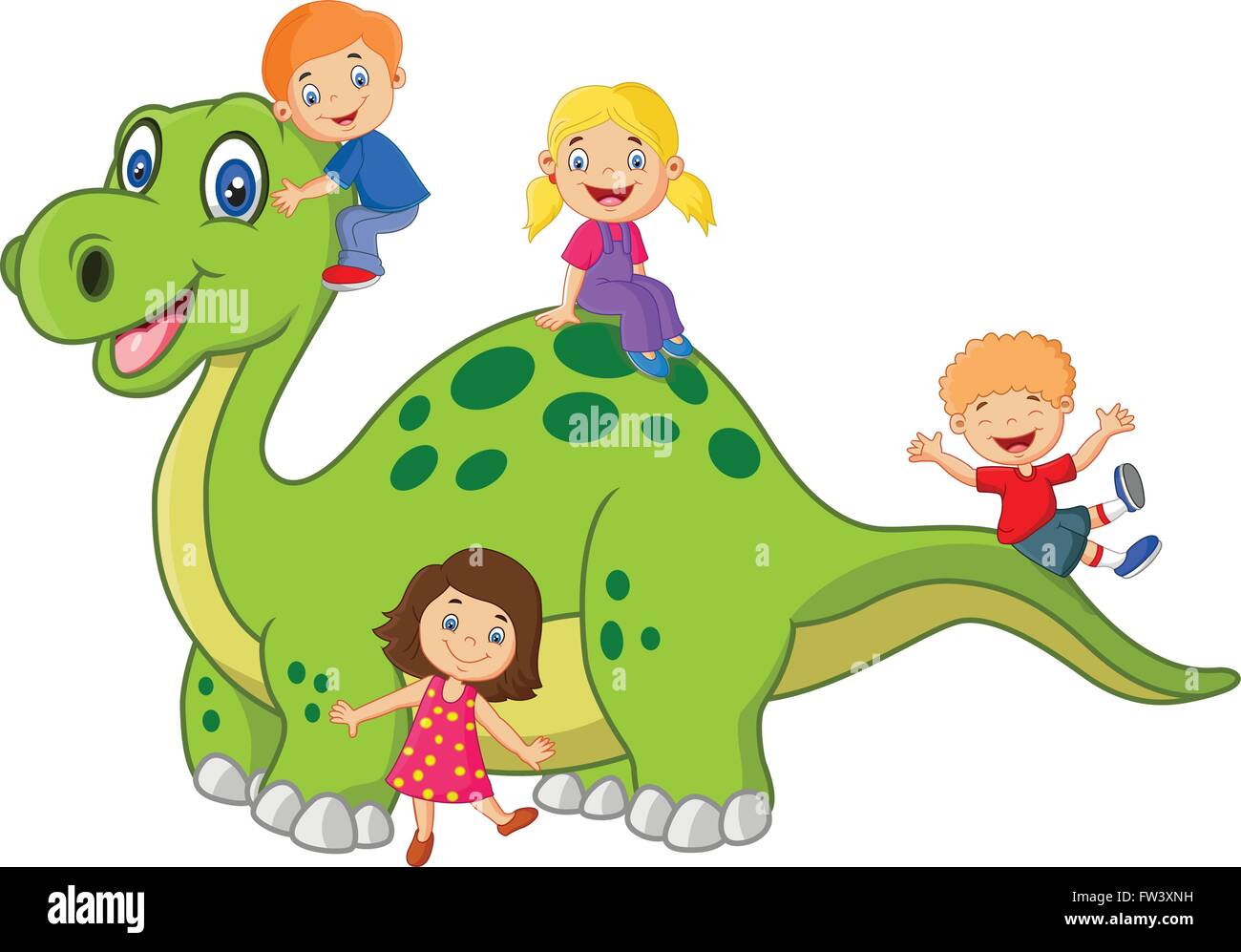 Cartoon little kid playing on the dinosaur Stock Vector Image & Art - Alamy Cartoon little kid playing on the dinosaur Stock Vector Image & Art - Alamy