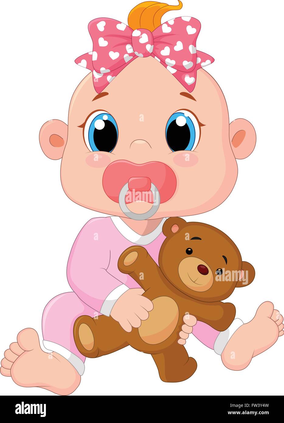 Cartoon cute baby Stock Vector Image & Art - Alamy