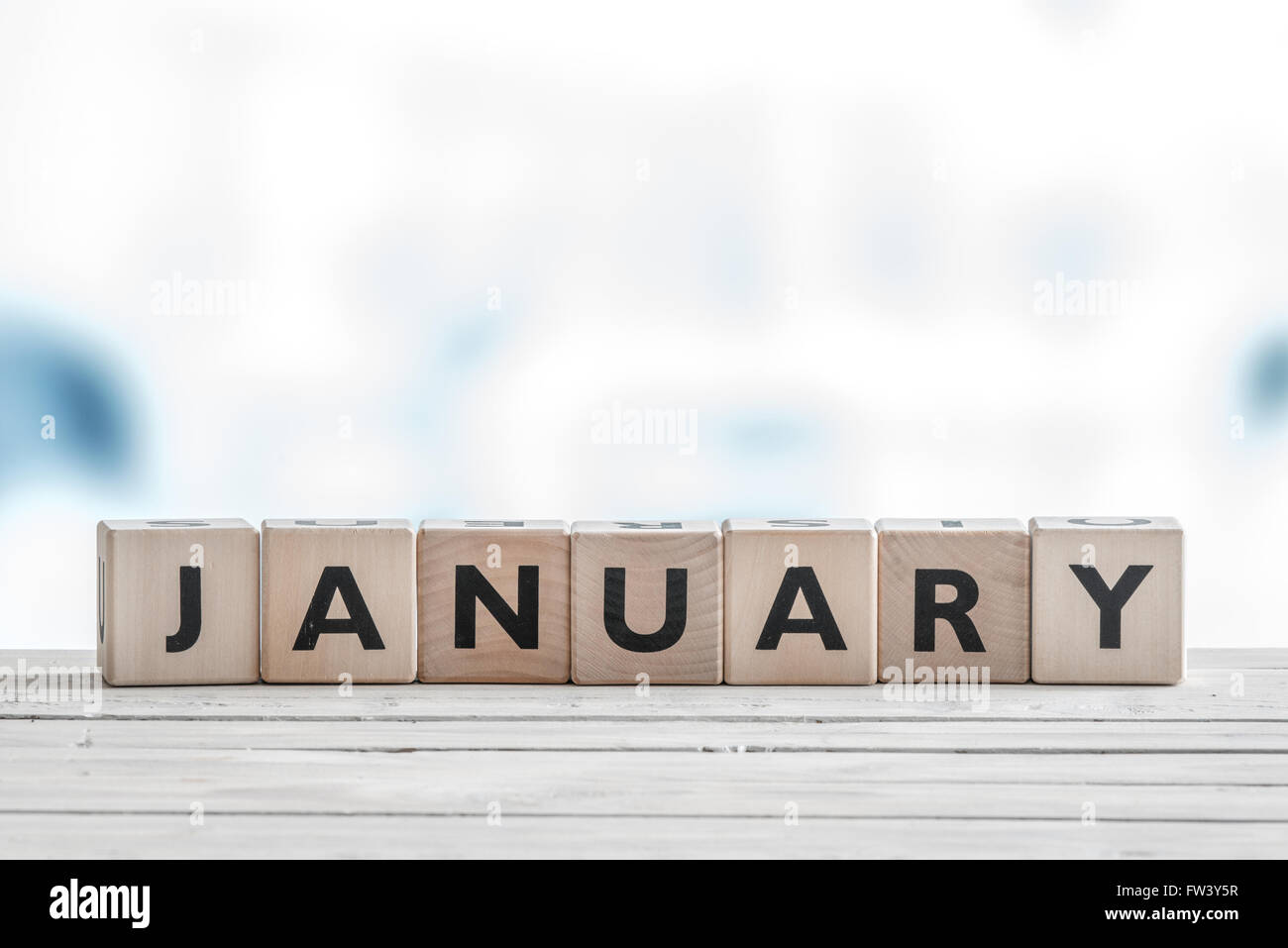 Colorful january calendar hi-res stock photography and images - Alamy