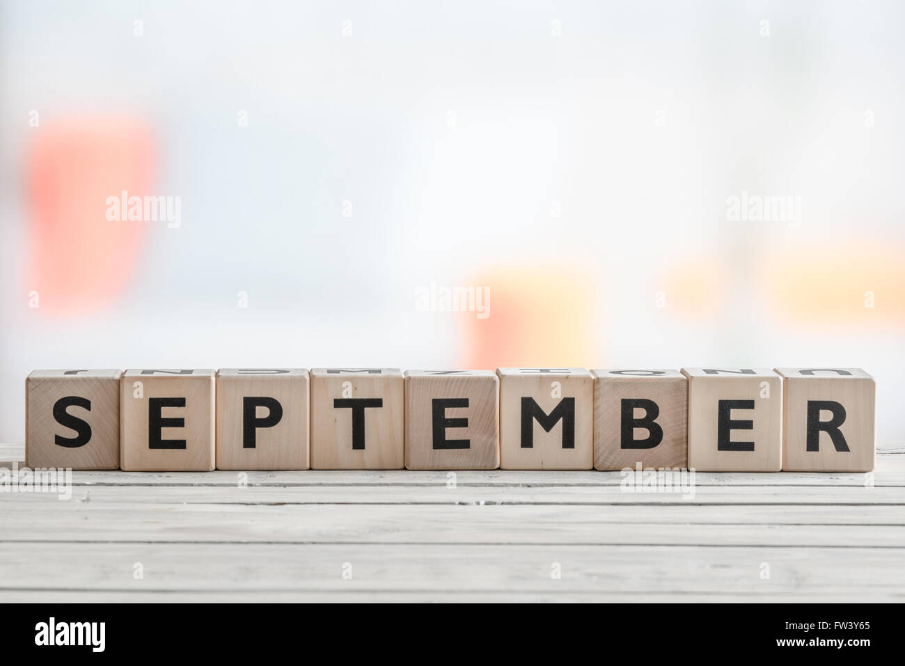 September sign hi-res stock photography and images - Alamy