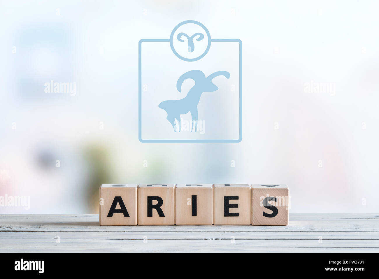 Aries symbol zodiac sign illustration horoscope hi-res stock ...