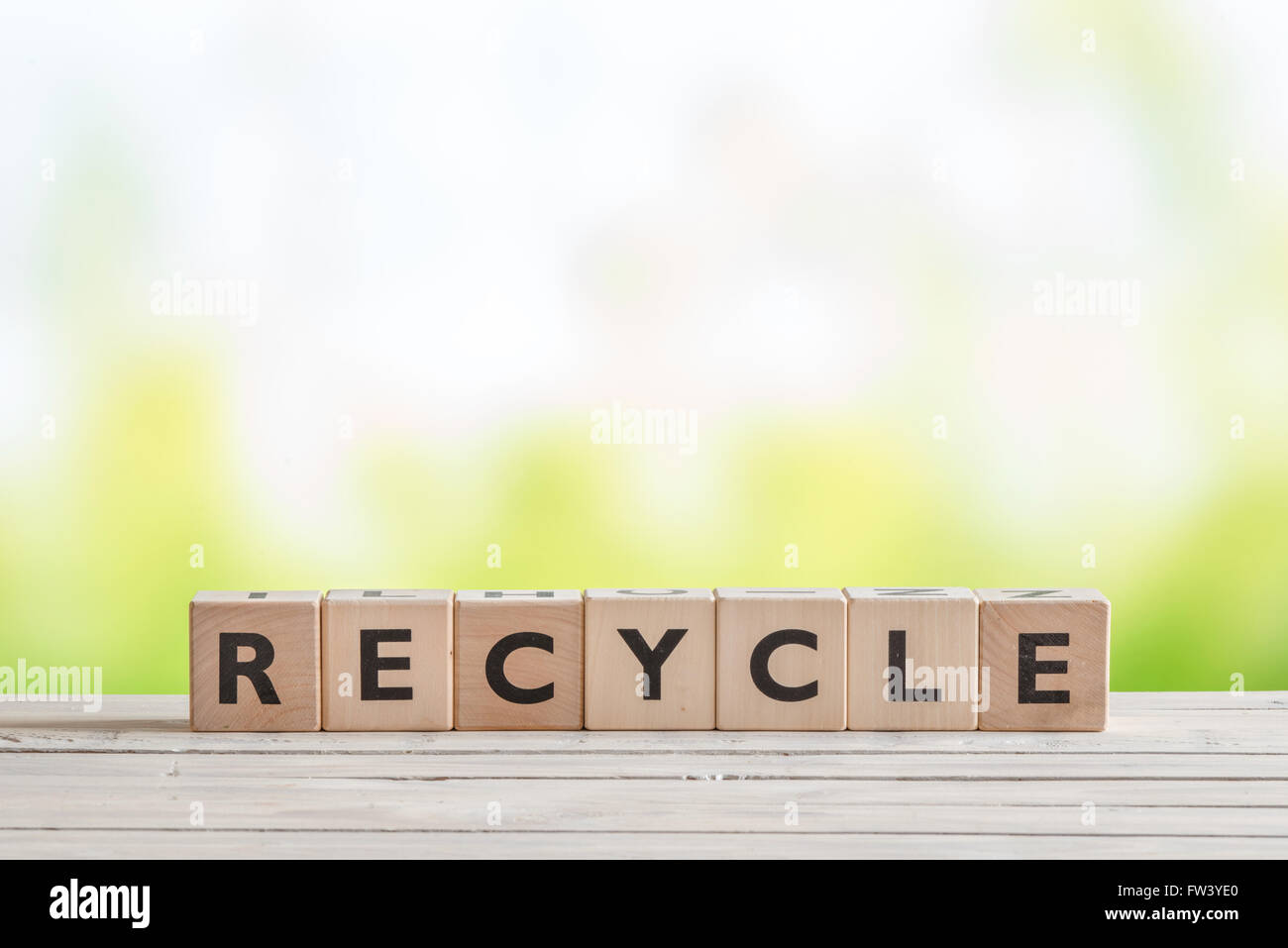 Recycle area sign hi-res stock photography and images - Alamy