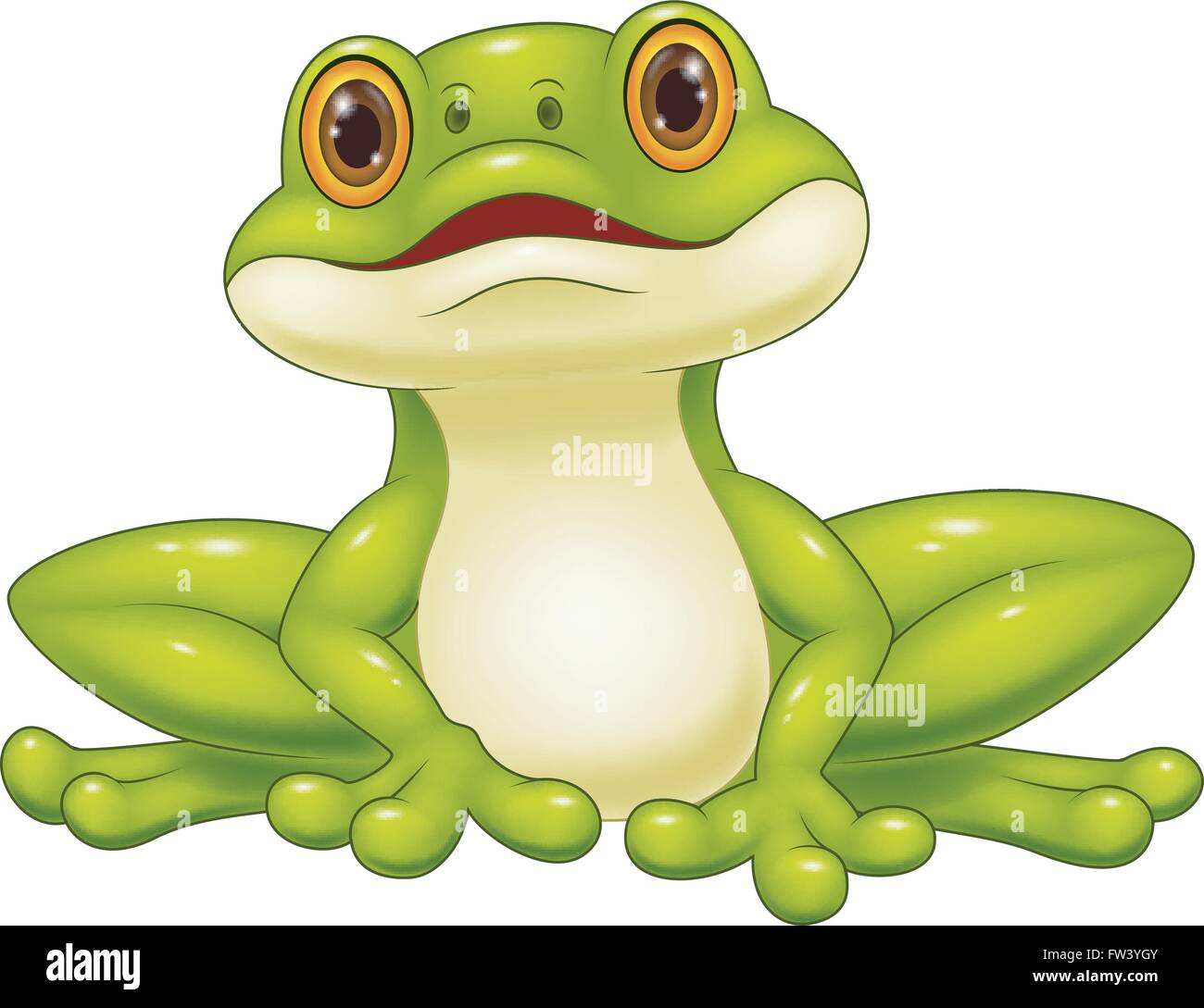 Cartoon cute frog Stock Vector Image & Art - Alamy
