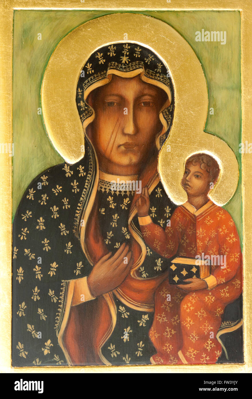 traditional orthodox icon from medieval or renaissance times made in ...