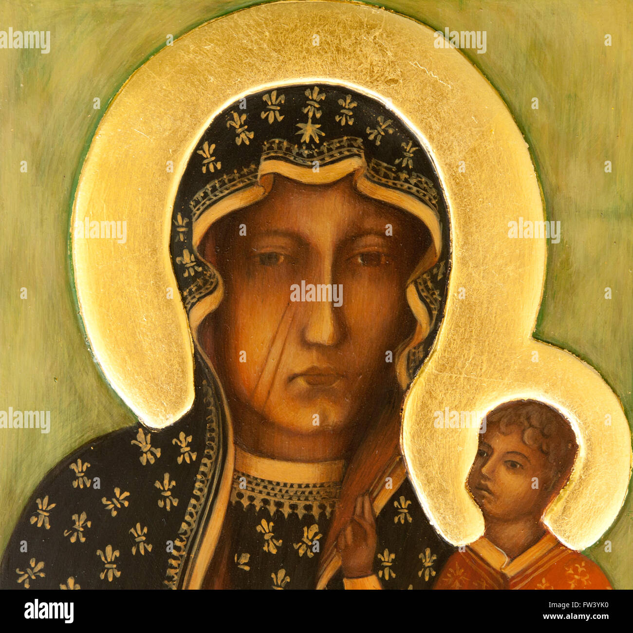 traditional orthodox icon from medieval or renaissance times made in ...