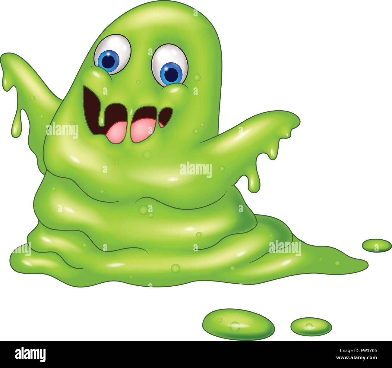Green slimy monster Stock Vector Image & Art - Alamy