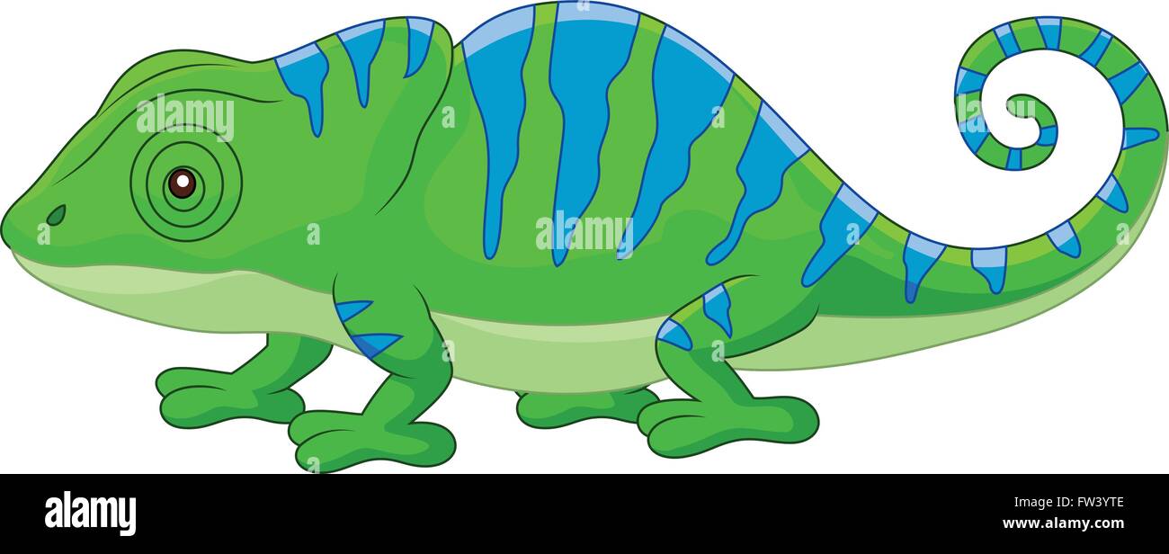 Cartoon cute Chameleon Stock Vector Image & Art - Alamy