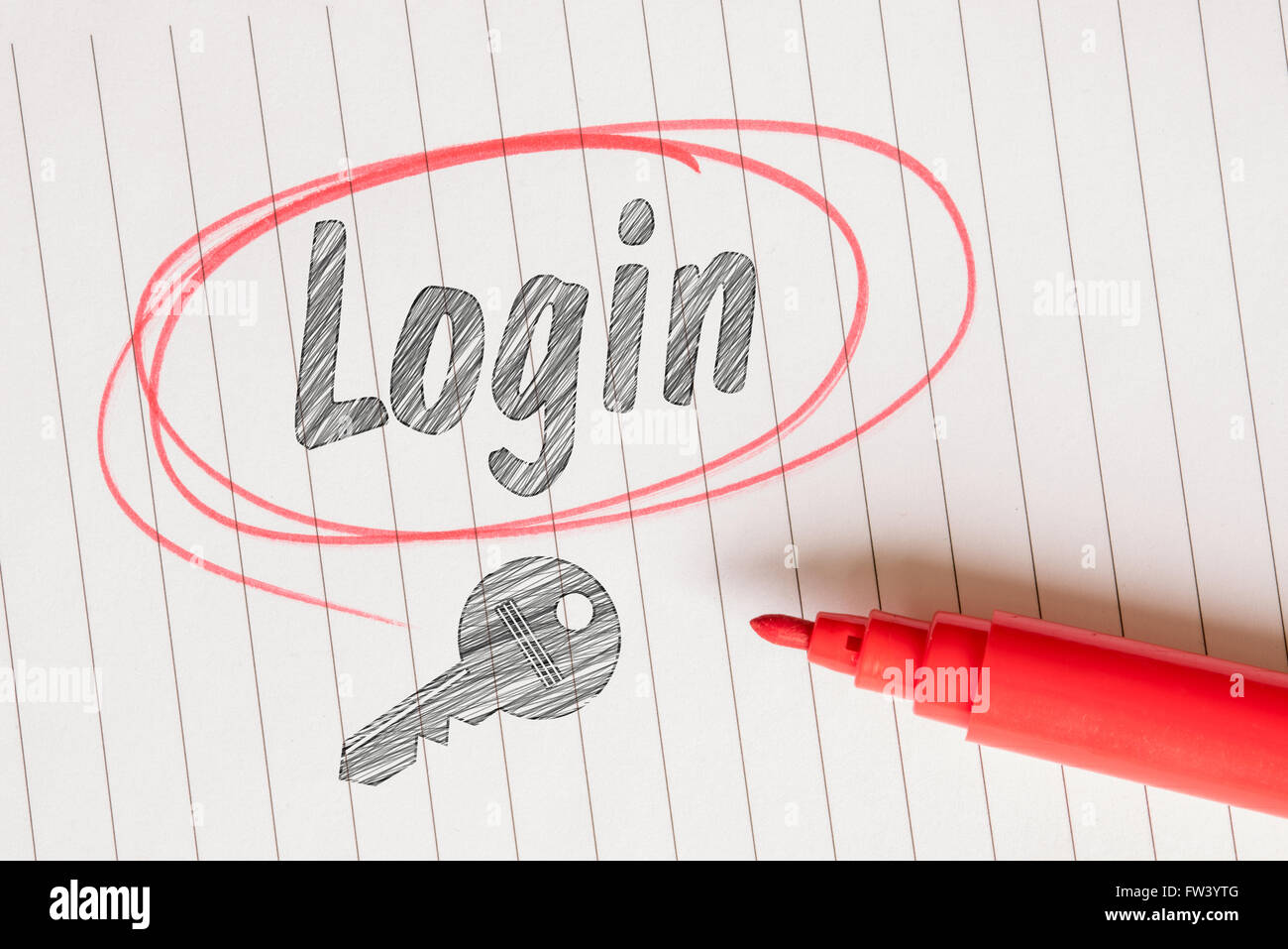 Login verification sign hi-res stock photography and images - Alamy