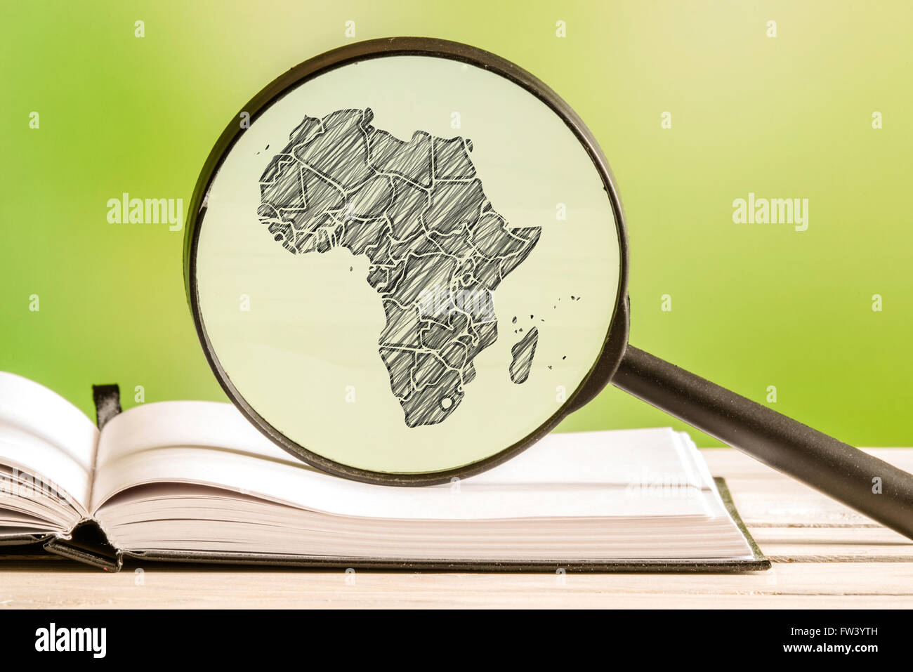 Africa information pencil drawing hi-res stock photography and images ...