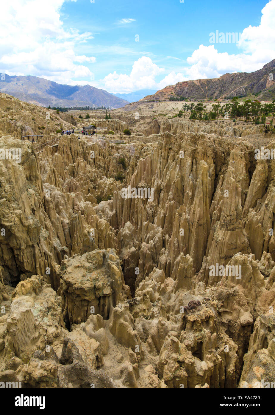 Moon Valley in Bolivia Stock Photo - Alamy