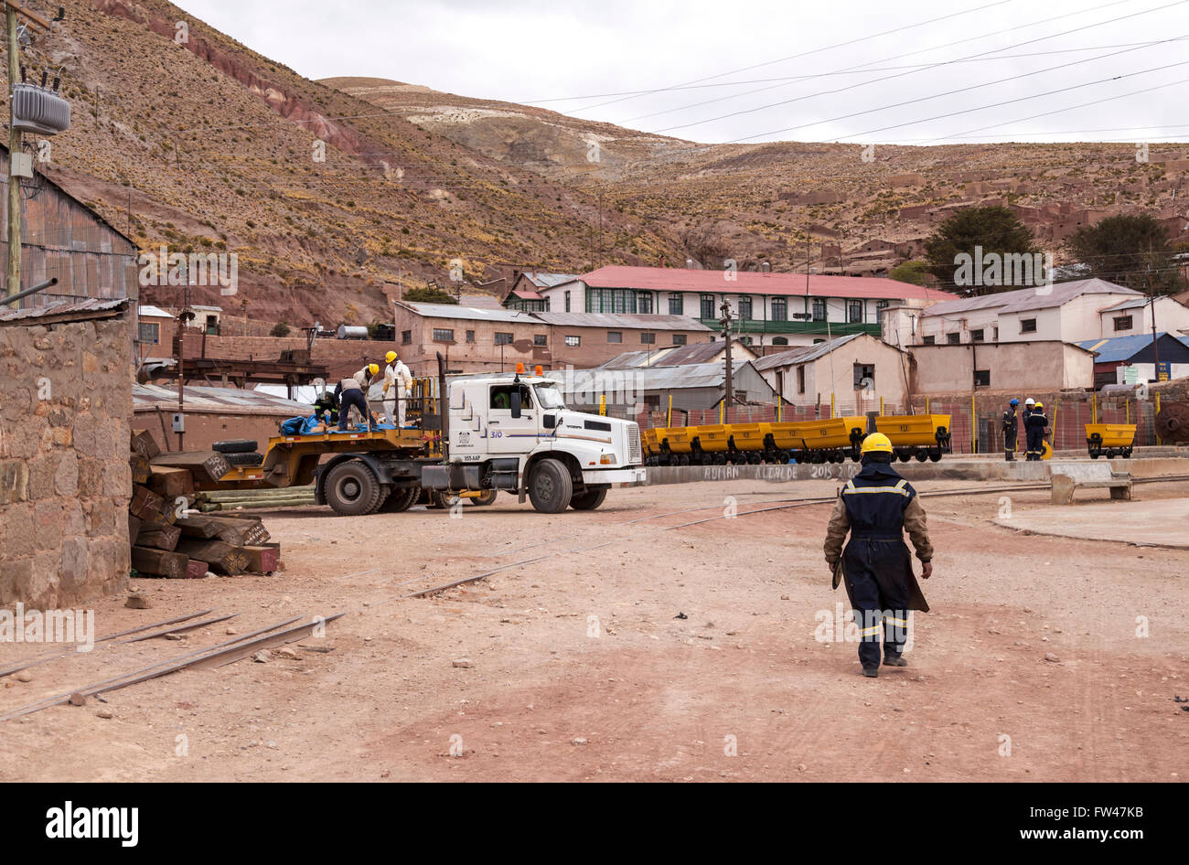 Silver mine at Pulacayo, Bolivia Stock Photo - Alamy