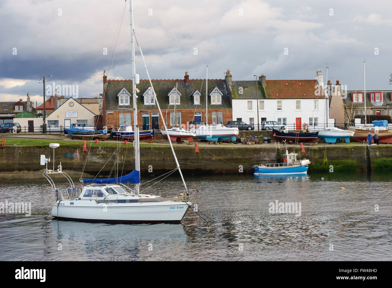 Port Seton harbour, Scotland Stock Photo - Alamy