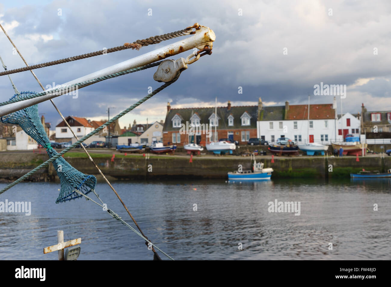 Port Seton harbour, Scotland Stock Photo - Alamy