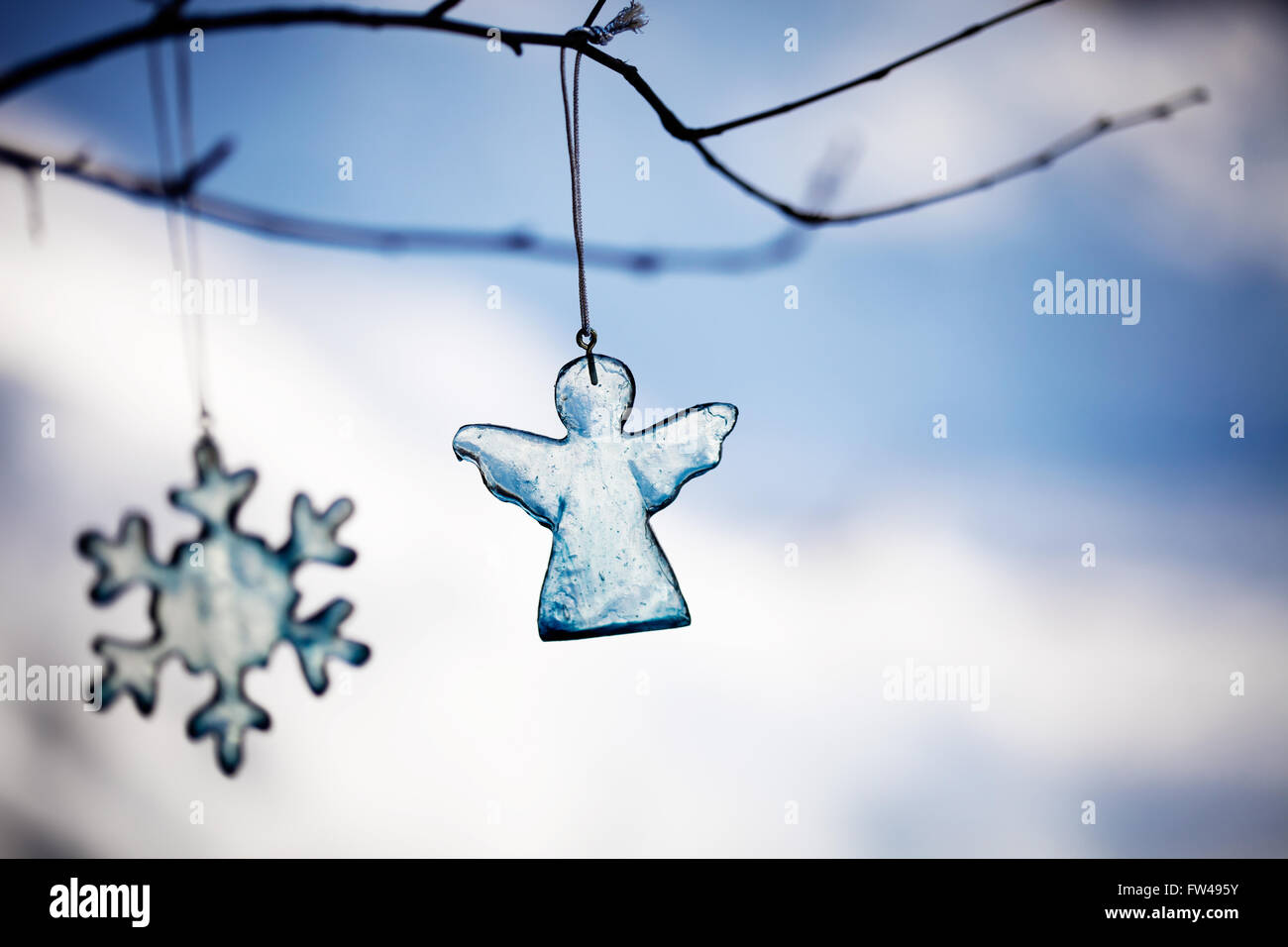 Snowflake made from christmas hi-res stock photography and images - Alamy