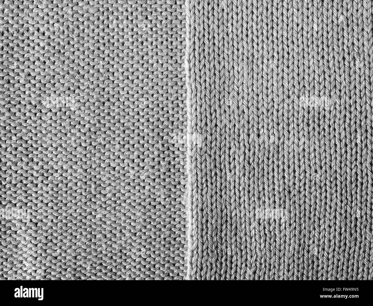 Textile pattern knitting backdrop Black and White Stock Photos & Images ...