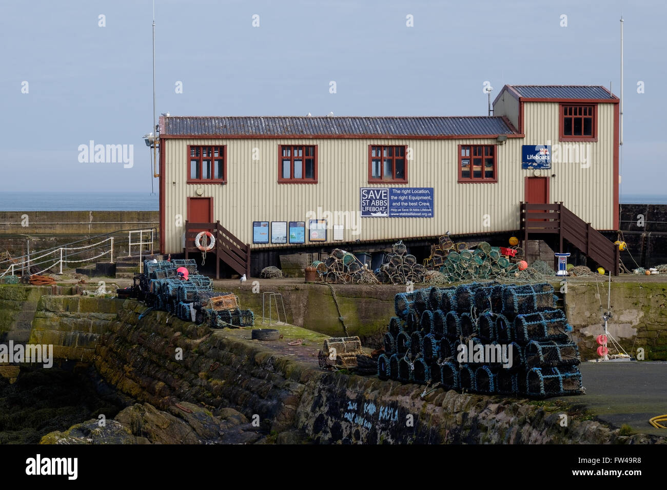 The RNLI lifeboat station at St Abbs, Scotland Stock Photo - Alamy