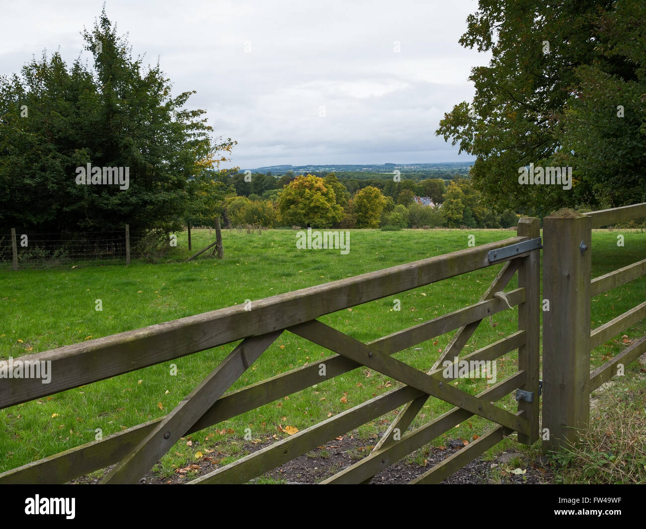 Gate into field hi-res stock photography and images - Alamy