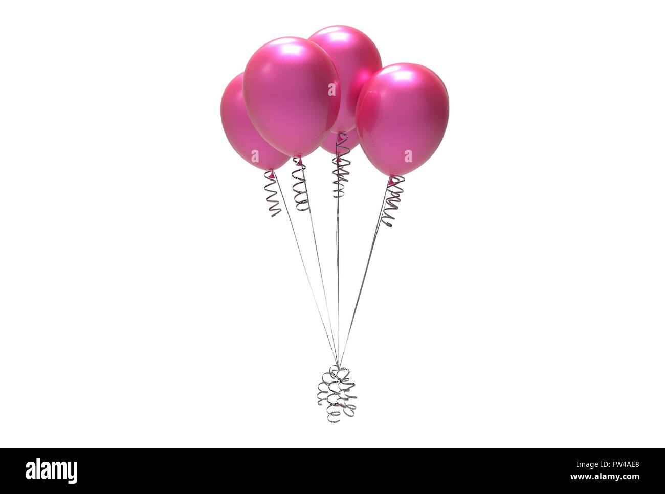 Party Pink Balloons for Decoration Stock Photo - Alamy