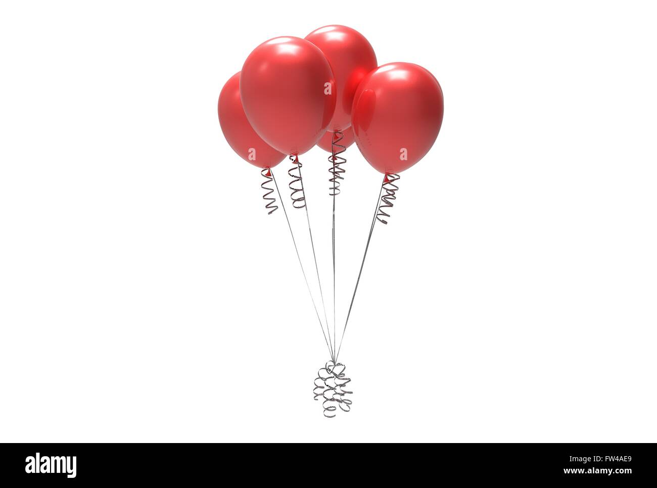 Party Red Balloons for Decoration Stock Photo - Alamy