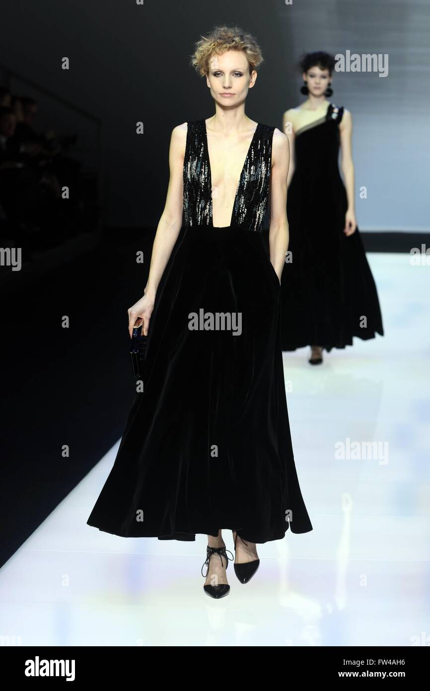 Milan Fashion Week Fall/Winter 2016/17 - Giorgio Armani - Catwalk ...