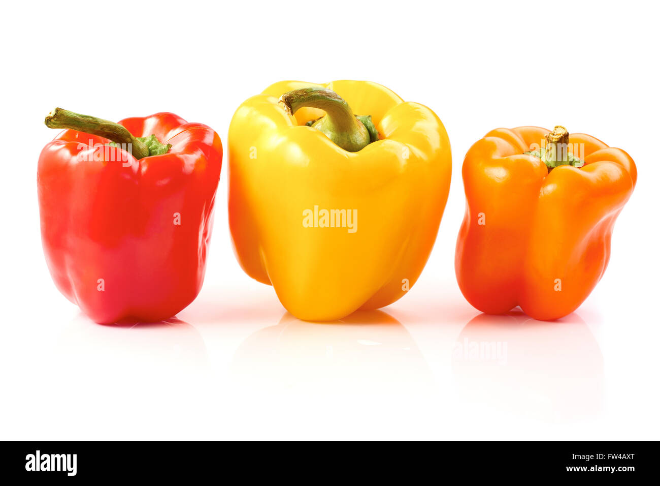 Three sweet peppers Cut Out Stock Images & Pictures - Alamy