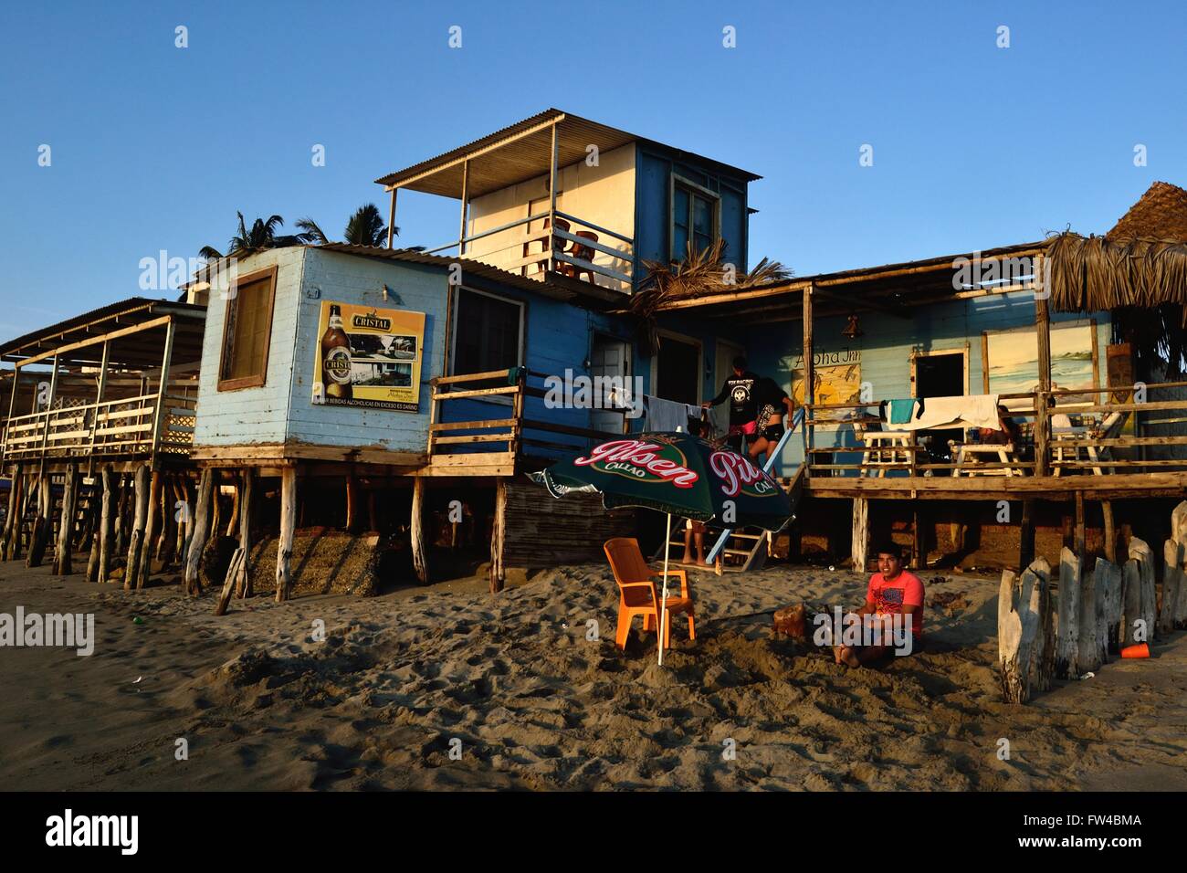 Peru beach parasol hi-res stock photography and images - Alamy