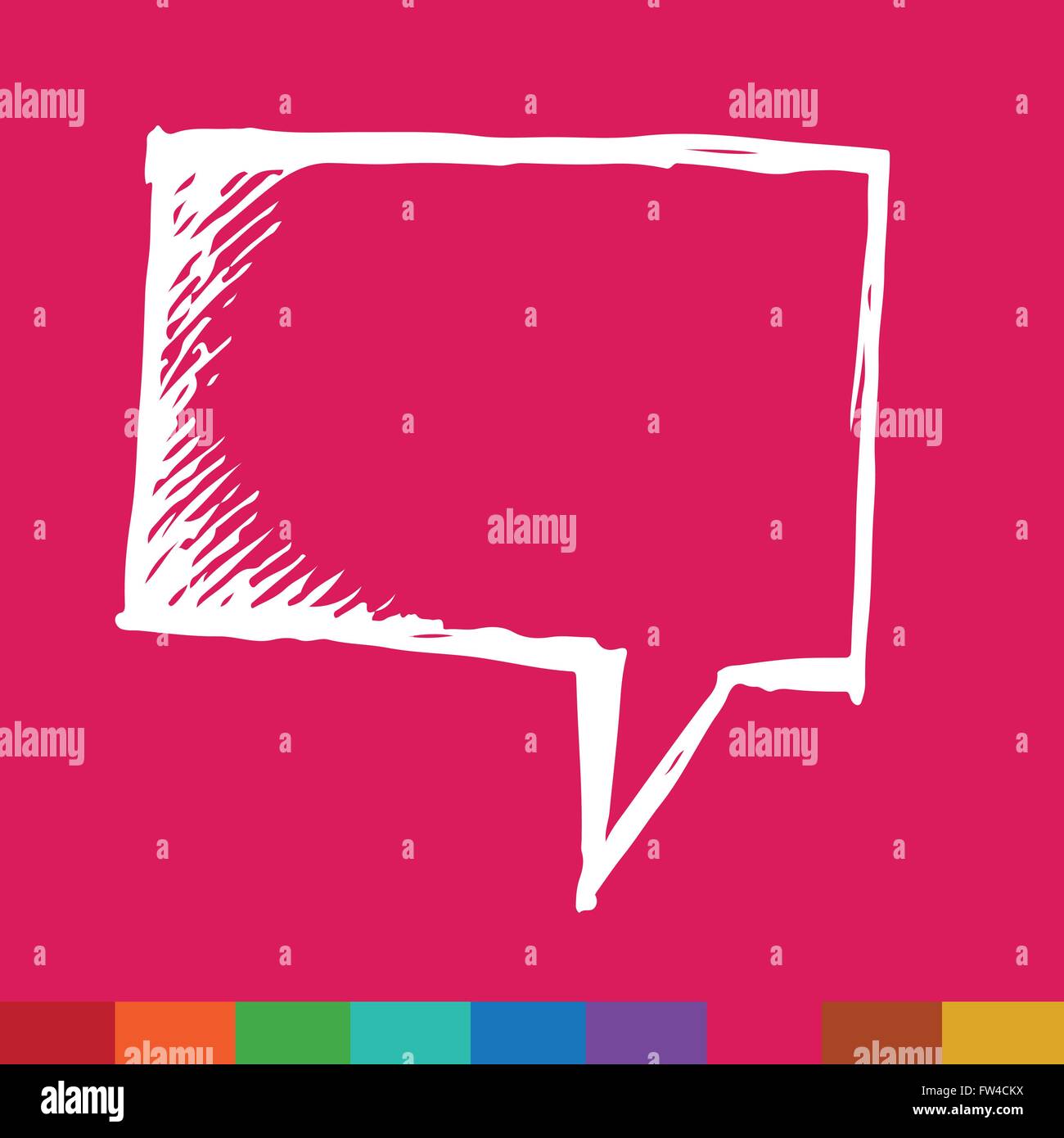 Hand drawn bubble speech Illustration symbol design Stock Vector Image ...