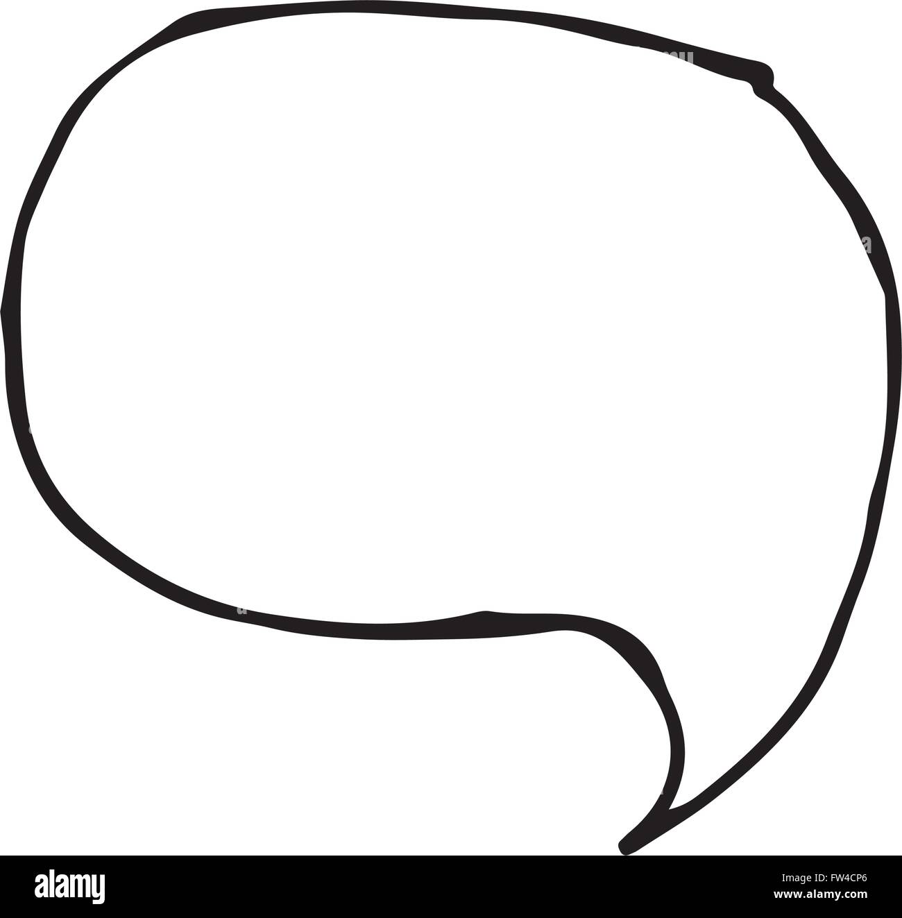 Hand drawn bubble speech Illustration symbol design Stock Vector Image ...