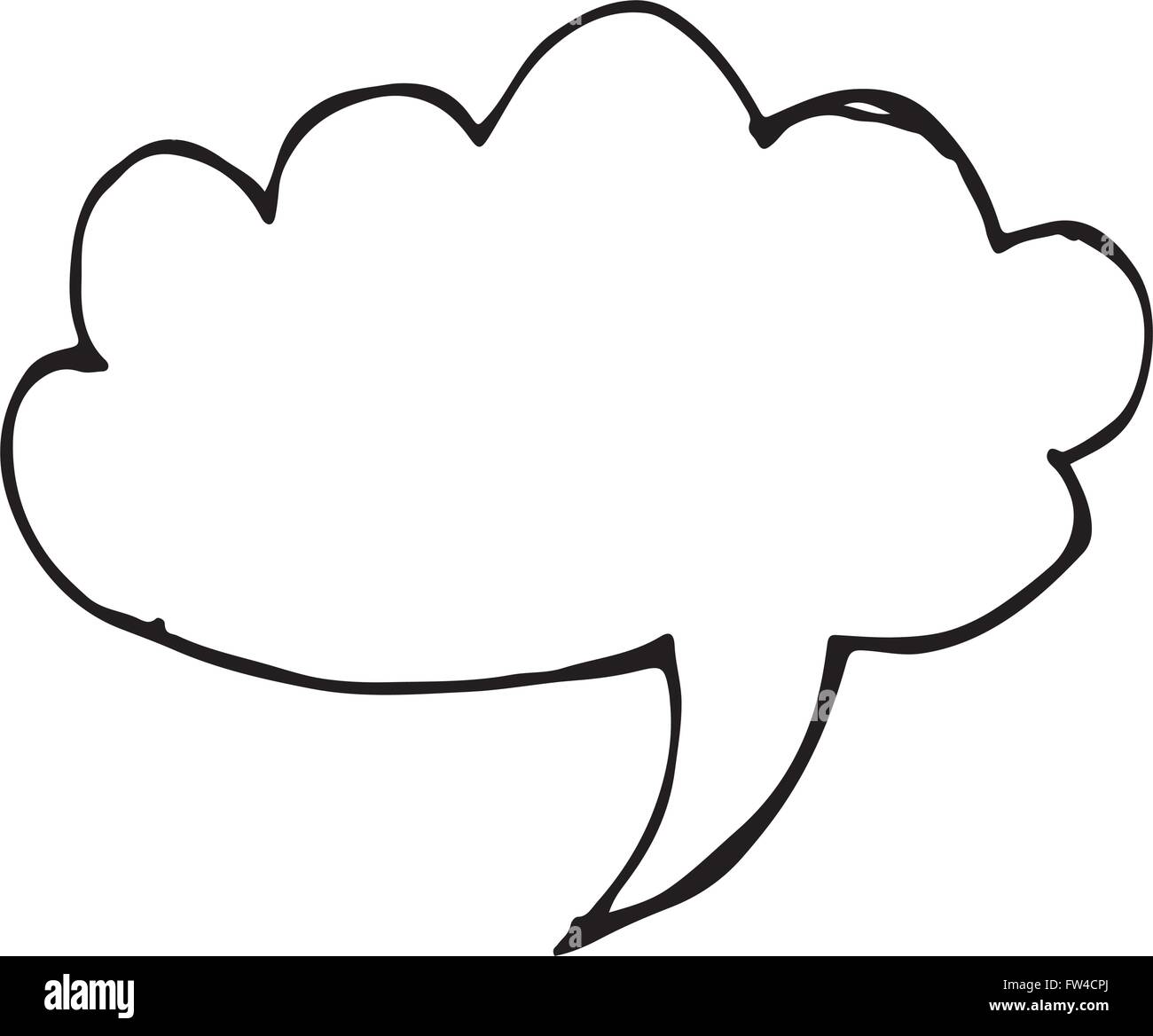 Hand drawn bubble speech Illustration symbol design Stock Vector Image ...