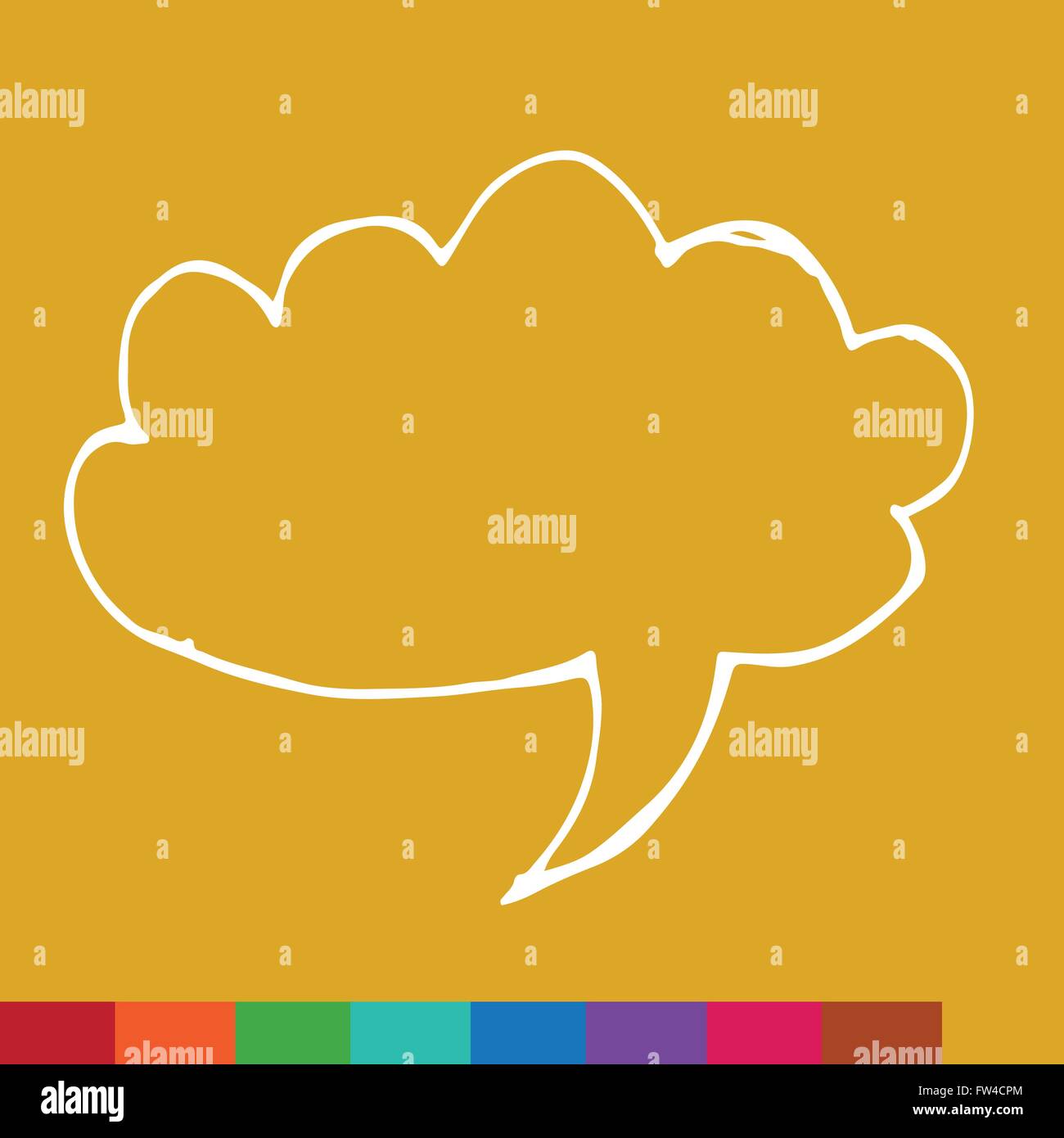 Hand drawn bubble speech Illustration symbol design Stock Vector Image ...