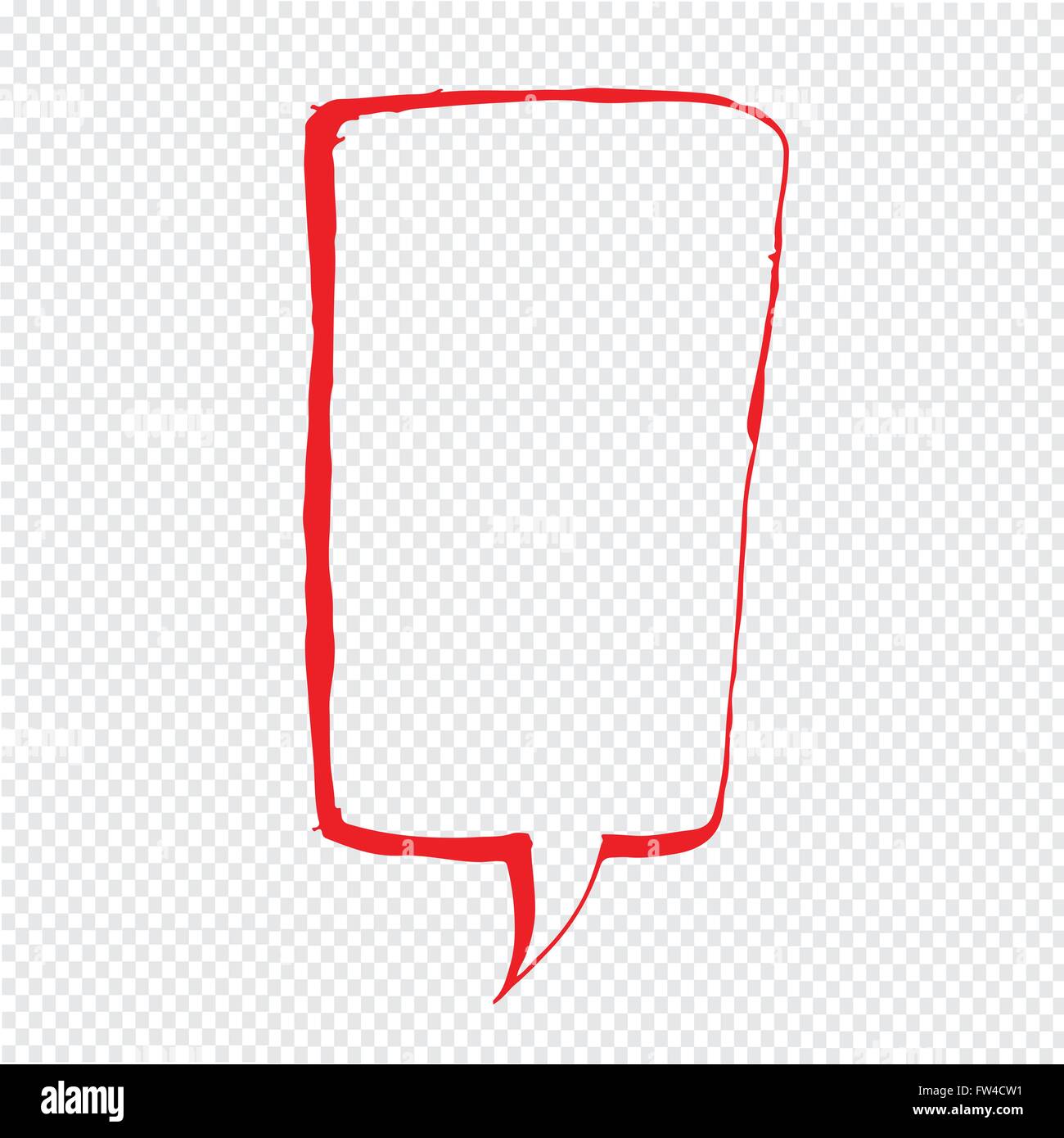 Speech bubble hand drawn Illustration symbol design Stock Vector Image ...