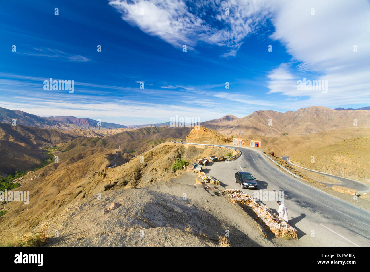 Morocco, High Atlas Mountains, Tizi N'Tichka pass Stock Photo - Alamy