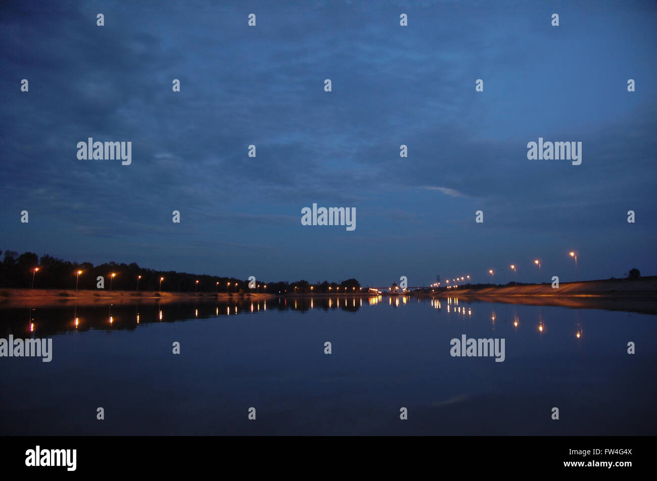 lock during twilight Stock Photo - Alamy