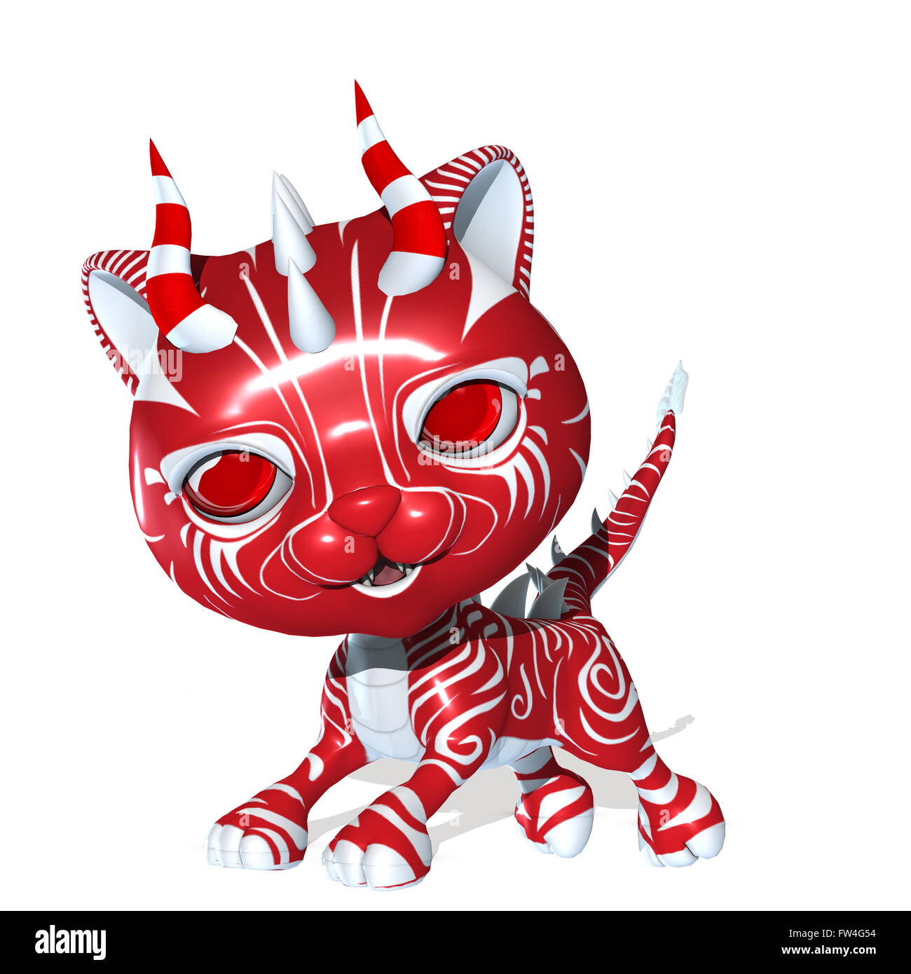 3D Rendered cute fantasy pet Stock Photo - Alamy
