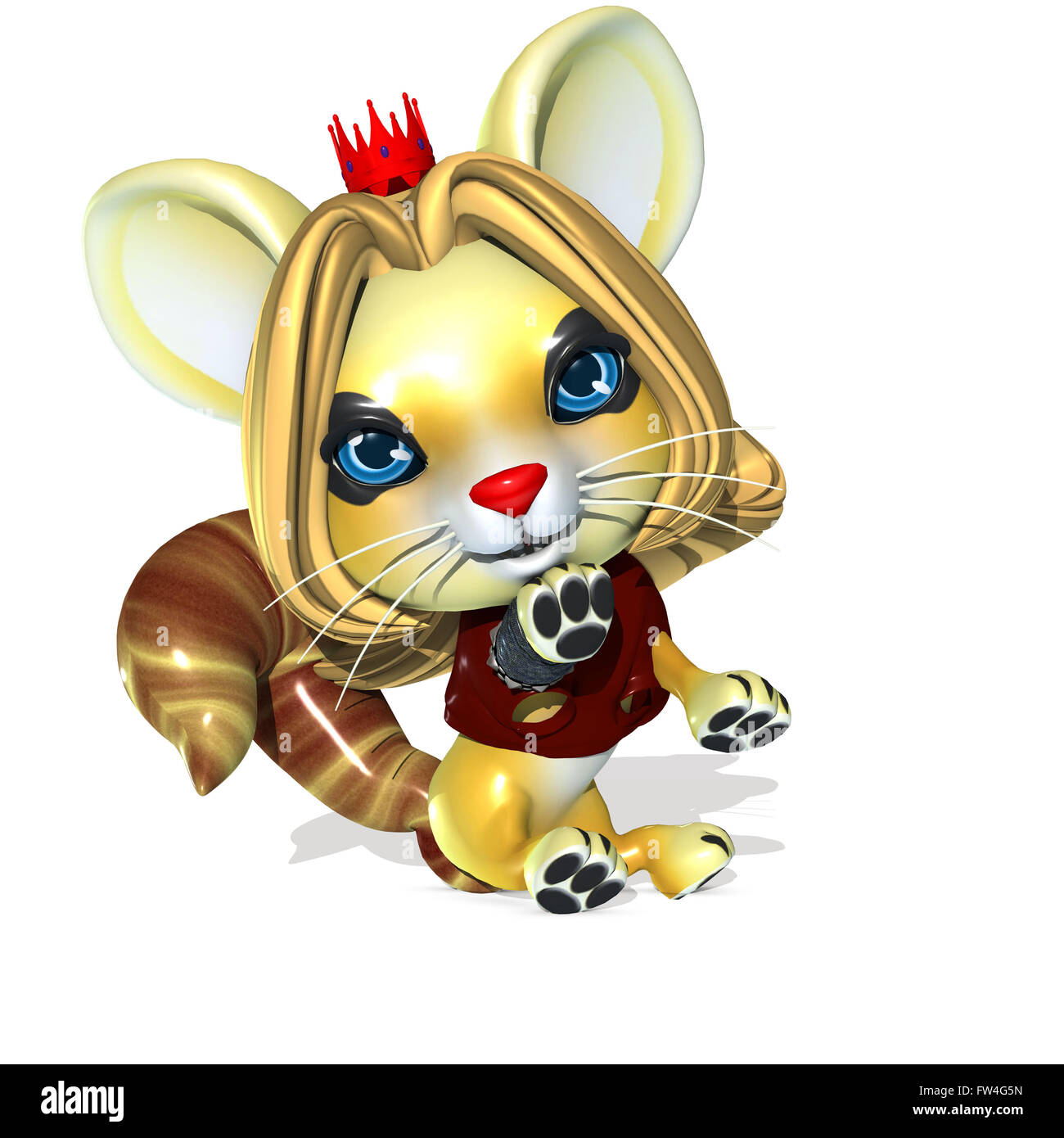 3D Rendered cute fantasy pet Stock Photo - Alamy