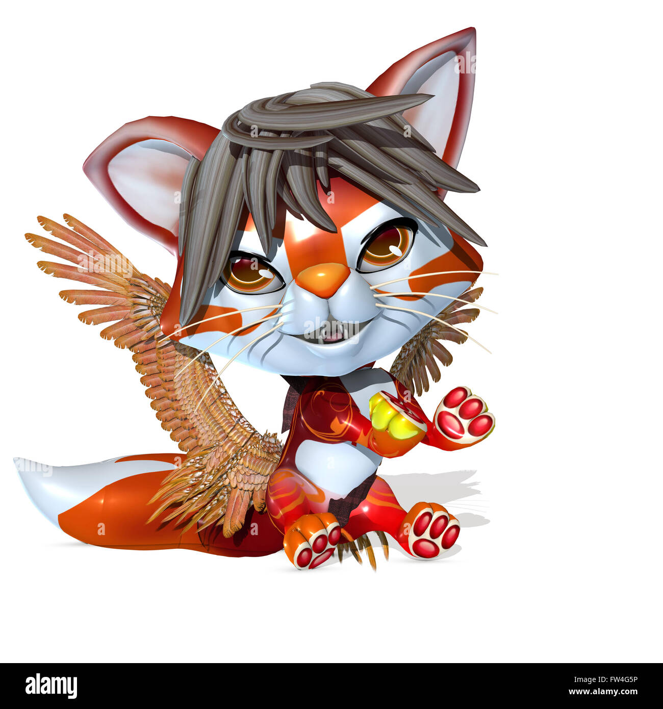 3D Rendered cute fantasy pet Stock Photo - Alamy