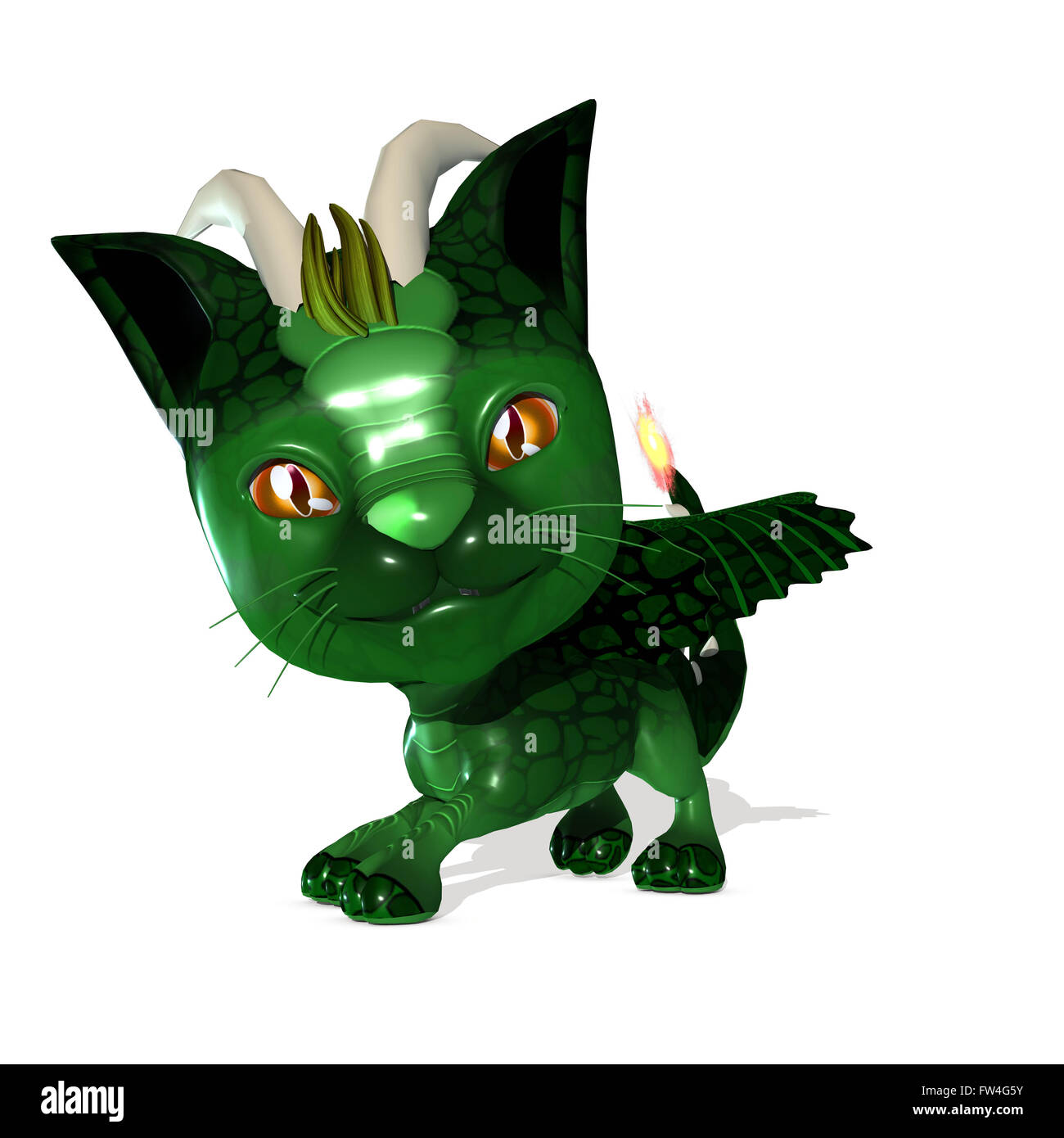 3D Rendered cute fantasy pet Stock Photo - Alamy