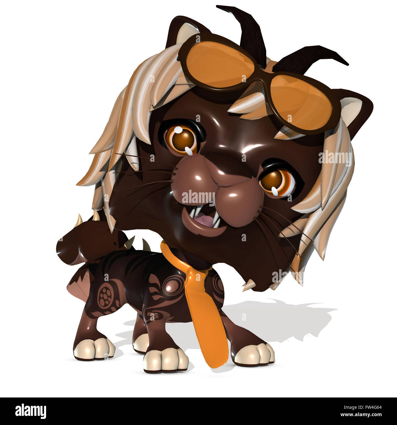 3D Rendered cute fantasy pet Stock Photo - Alamy