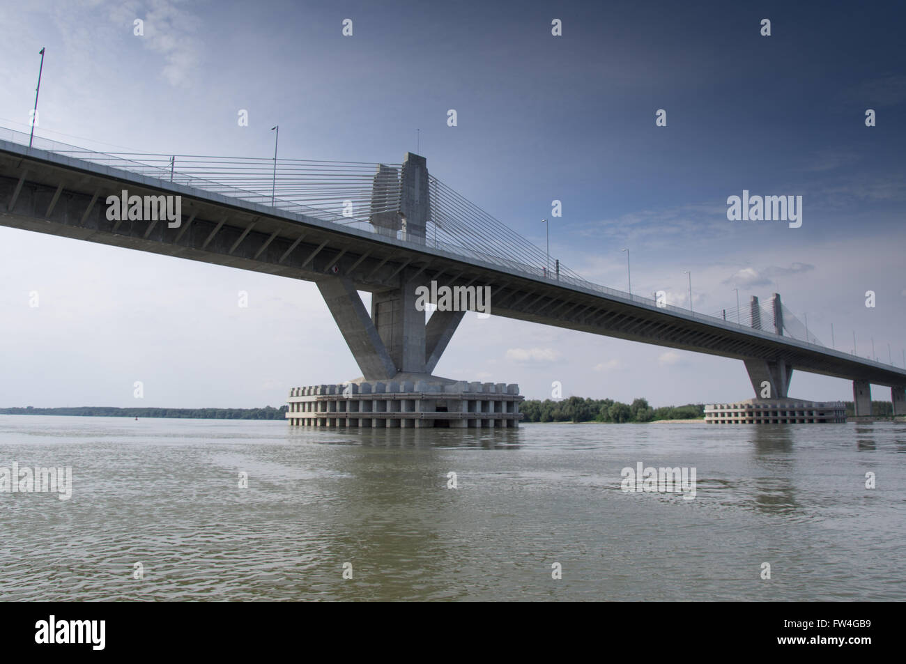 a modern bridge in romania Stock Photo - Alamy